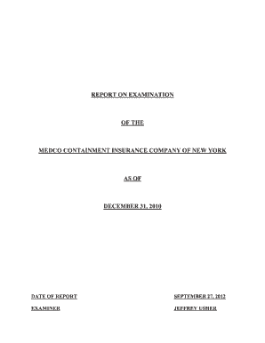 Fillable Online dfs ny MEDCO CONTAINMENT INSURANCE COMPANY OF NEW YORK ...