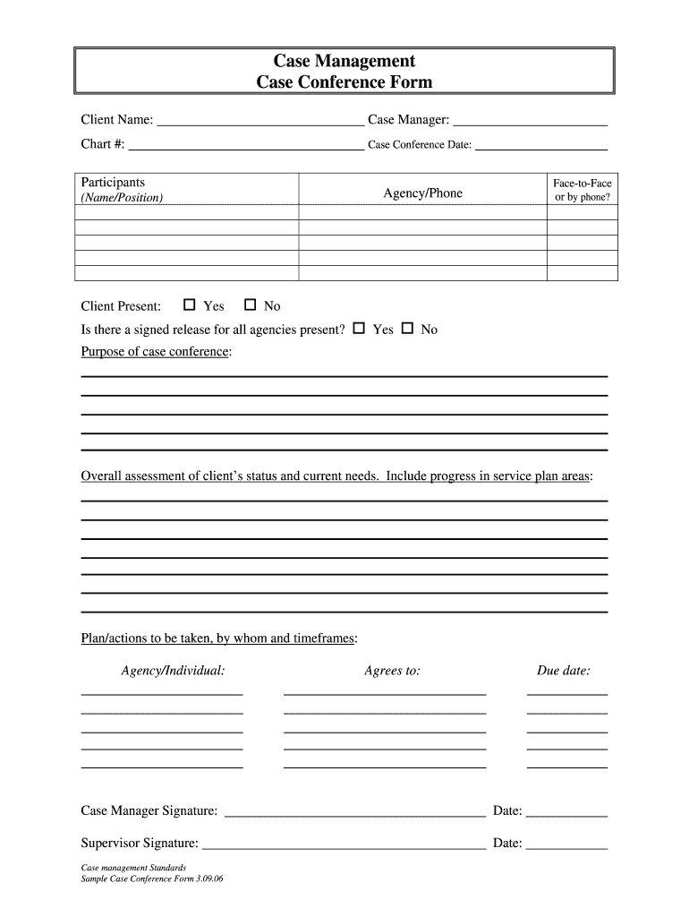 Social Work Case Conference Template Fill Out Sign Online DocHub