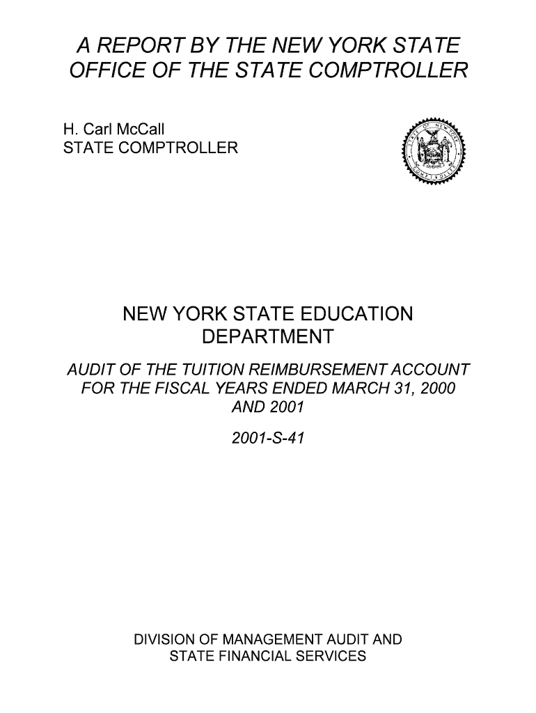 A report by the new york state office of the state comptroller - osc ...
