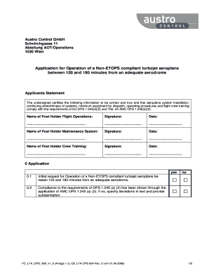 Fillable Online Application form - Austro Control Fax Email Print ...