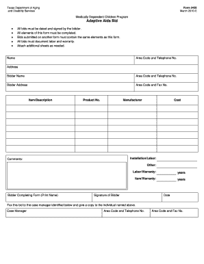 Fillable Online dads state tx Medically Dependent Children Program ...