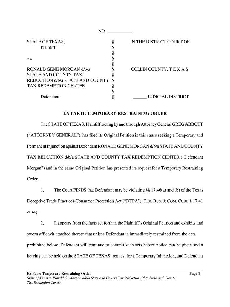 Harris County Restraining Order Form - Fill Online, Printable, Fillable, Blank | pdfFiller