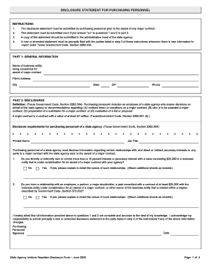 Fillable Online SAO Nepotism Disclosure Form Fax Email Print - pdfFiller