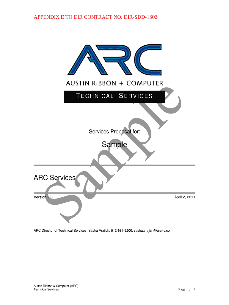 Fillable Online Technical Services Proposal Fax Email Print - pdfFiller