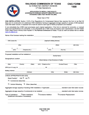 Fillable Online rrc state tx CNG FORM 1500 - The Railroad Commission of ...