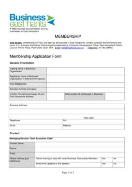 Fillable Online Business EastHants membership application form Sept 2010.d Fax Email Print ...