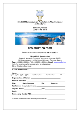 Fillable Online cs jhu REGISTRATION FORM - cs jhu Fax Email Print ...