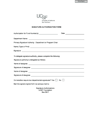 Fillable Online controller ucsf SIGNATURE AUTHORIZATION FORM ...