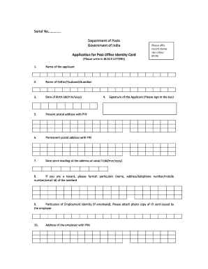 Im Indiapost Gov In Identity - Fill Online, Printable, Fillable, Blank ...