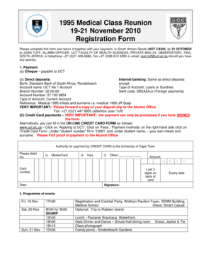 Fillable Online health uct ac Registration Form - Faculty of Health ...