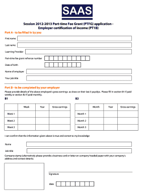 Fillable Online SAAS headed paper 1.dot - Student Awards Agency For ...