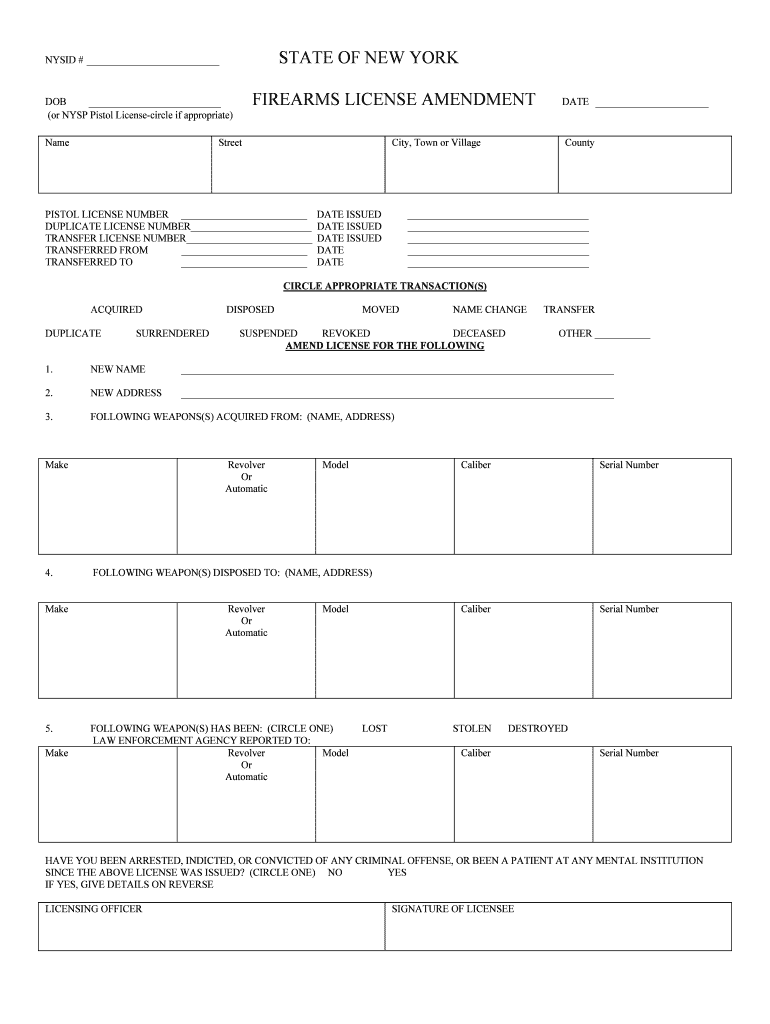 Fillable Online Nysid # state of new york - St. Lawrence County ...