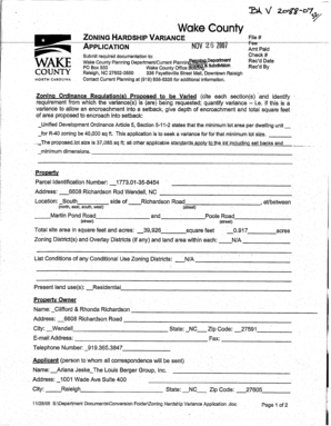 Fillable Online Wake County Government Fax Email Print - pdfFiller