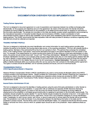 Fillable Online dir alabama Electronic Claims Filing DOCUMENTATION ...