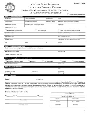 Fillable Online Forms Only - 1, 2, & 3 - Alabama State Treasury Fax ...