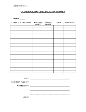 Fillable Online asbvme alabama Controlled Substance Inventory Form Fax ...