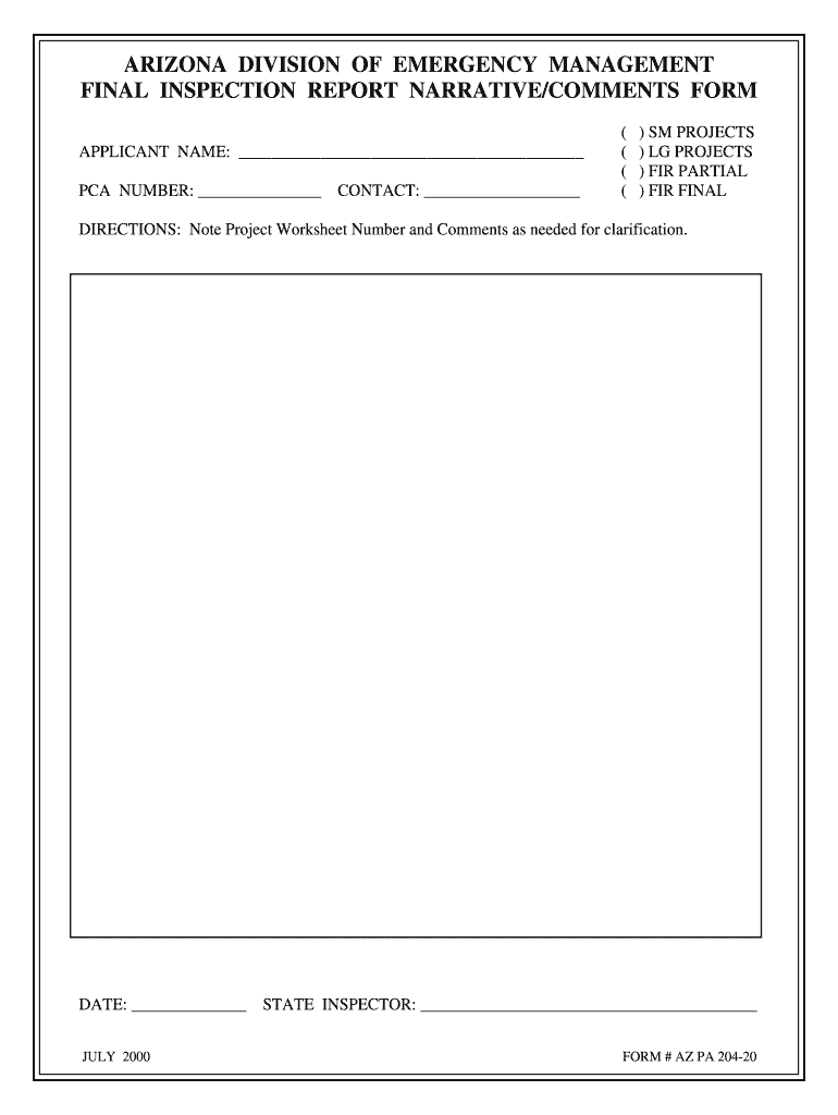 Fillable Online Final Inspection Report Fax Email Print - pdfFiller