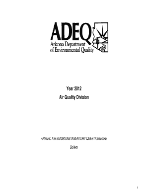Fillable Online azdeq Air - Arizona Department of Environmental Quality ...
