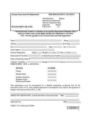 Azgfd Form 2714 A - Fill Online, Printable, Fillable, Blank | pdfFiller