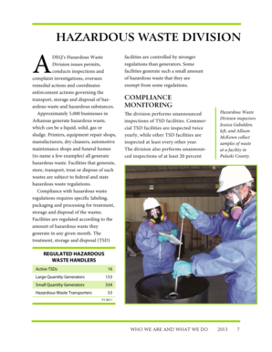 Fillable Online adeq state ar Hazardous Waste - Arkansas Department of ...