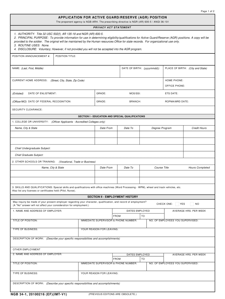 Ngb form 34 1: Fill out & sign online | DocHub