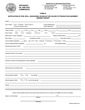 Fillable Online aogc state ar Form 24 - Arkansas Oil and Gas Commission - aogc state ar Fax ...