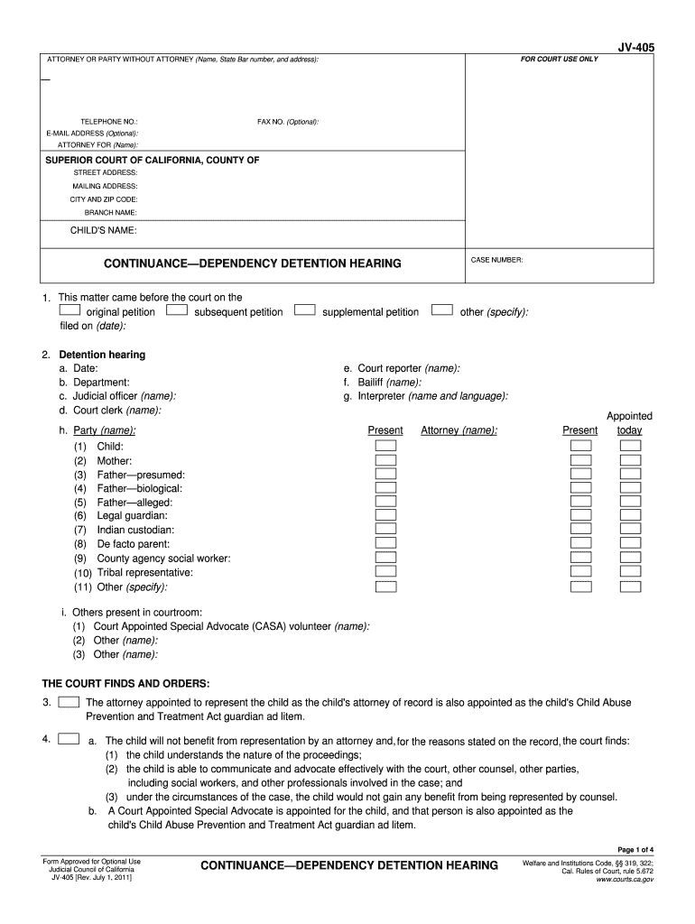 Ca jv 405: Fill out & sign online | DocHub