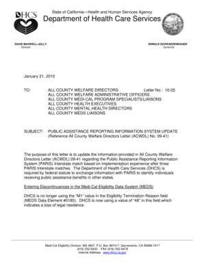 Fillable Online dhcs ca Public Assistance Reporting Information System ...