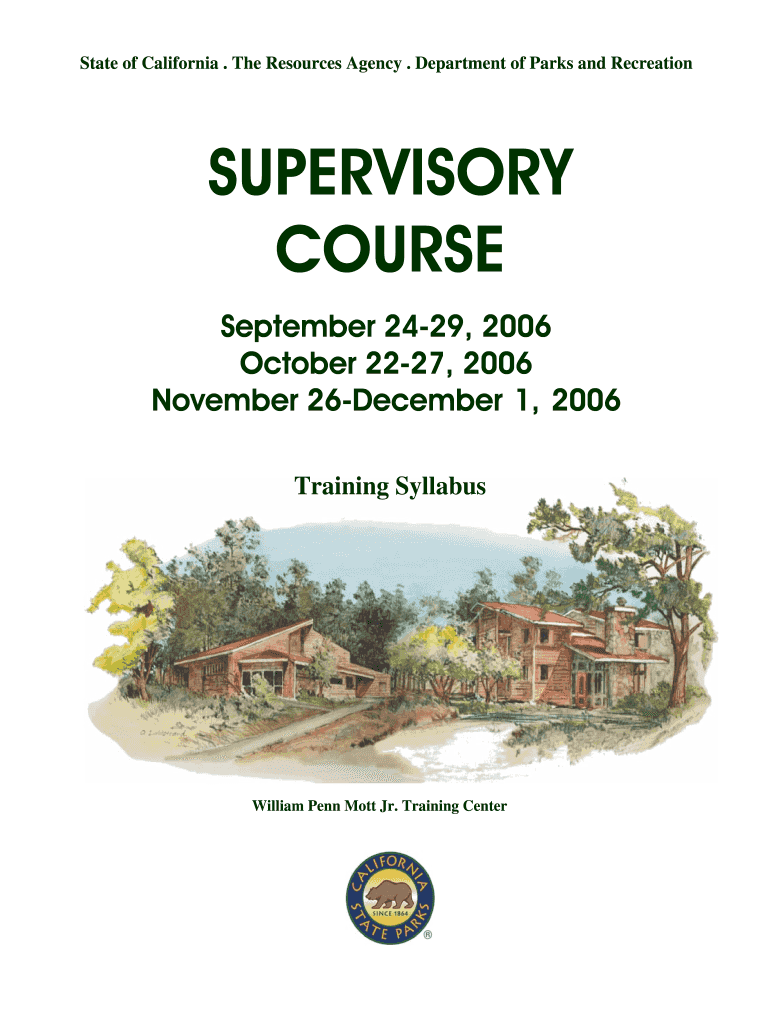 SUPERVISORY COURSE - California State Parks - State of California ...
