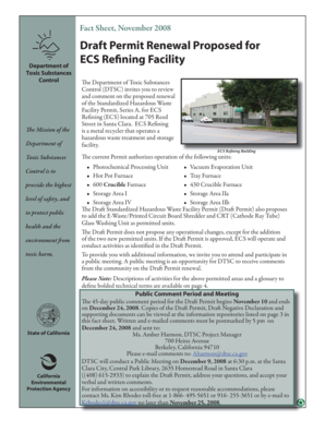 Fillable Online dtsc ca ECS Refinery Fact Sheet 1108 - the Department ...