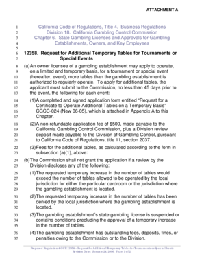 Fillable Online cgcc ca California Code of Regulations, Title 4 ...