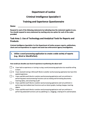 Criminal Intelligence Specialist II Exam Bulletin. Criminal ...