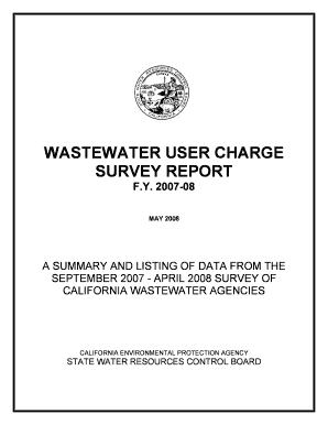 Fillable Online waterboards ca Wastewater user charge survey report ...