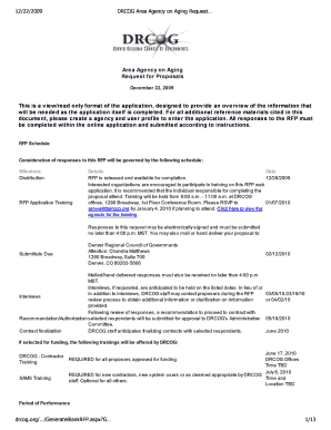 Fillable Online drcog DRCOG Area Agency on Aging Request for Proposal ...