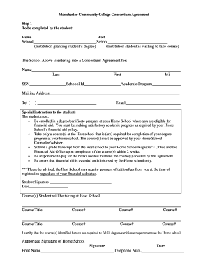 Fillable Online mcc commnet Manchester Community College Consortium ...