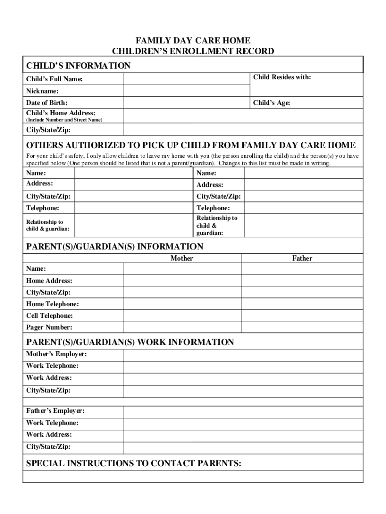 Daycare Polices And Procedures Childcare Center Printable Parent Handbook Daycare Forms Perfect 