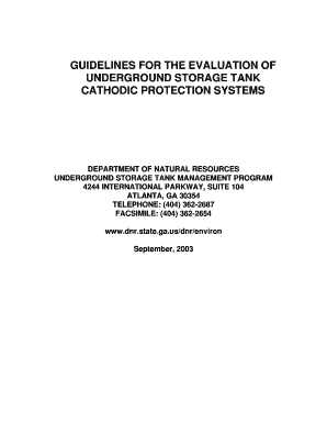 Fillable Online georgiaepd Evaluation of UST Cathodic Protection ...