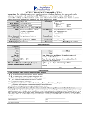 Fillable Online gsfc Georgia Student Finance Authority - gsfc Fax Email ...