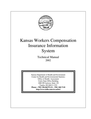 Fillable Online kdheks Kansas Workers Compensation Insurance ...