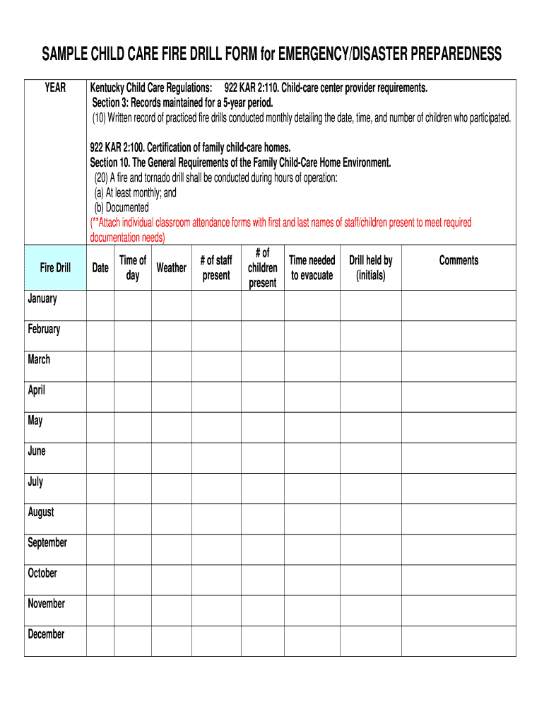 Editable Emergency Drill Form Fill Out Sign Online DocHub