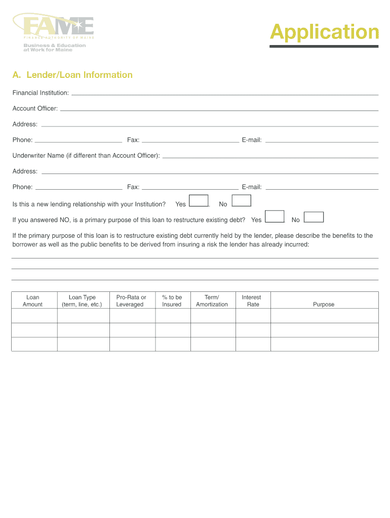 Fillable Online Loan Insurance Program Fact Sheet Fax Email Print ...