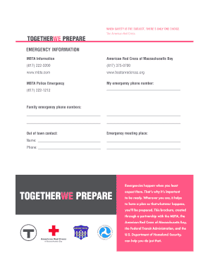 Safety Brochure - MBTA.com - Fill and Sign Printable Template Online