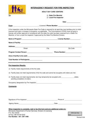 Fillable Online dps mn ADC Fire Inspection updated 5-08.xls - dps mn ...