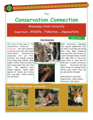 Fillable Online Conservation Connection (PDF) - Mississippi State University ... Fax Email Print ...