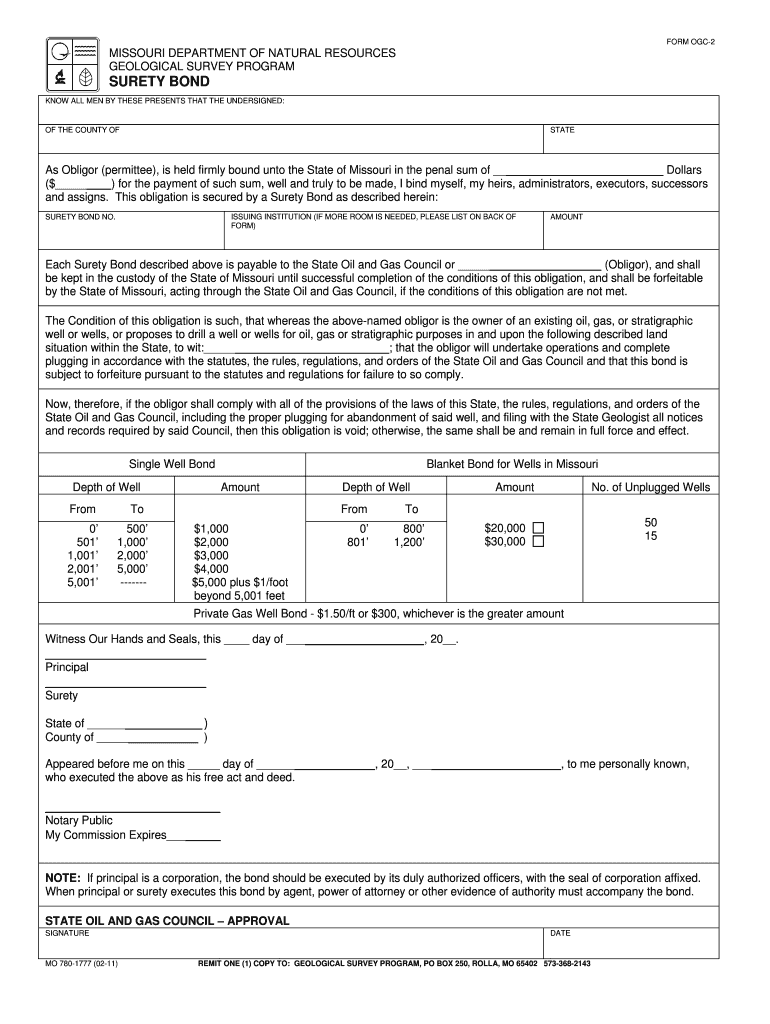 Fillable Online Surety Bond Fax Email Print - pdfFiller
