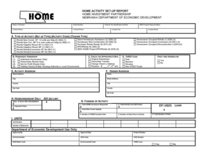 Fillable Online neded Home activity set-up report instructions ...