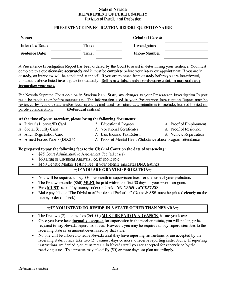 Psi Report Example Fill And Sign Printable Template Online US Legal