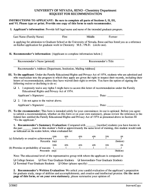2/2002 UNIVERSITY OF NEVADA, RENO - Chemistry Department ... - Chem Unr ...