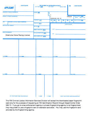 Fillable Online ohrc Fingerprint card - Oklahoma Horse Racing ...