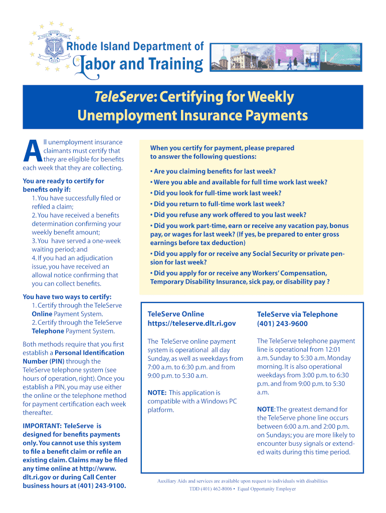 Fillable Online TeleServe Certification Guide Fax Email Print - pdfFiller